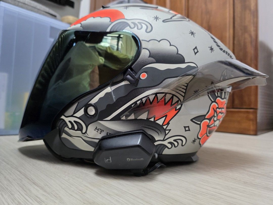 [Limited Edition] MT Helmets Avenue SV Old Tattoo B2 Matt Pearl ...