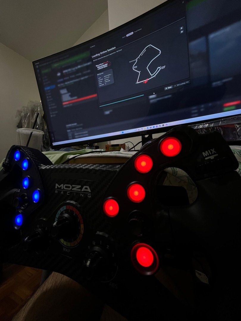 MOZA Racing KS Steering Wheel + R9 Moza + SRP + Sim Rig, Video Gaming ...