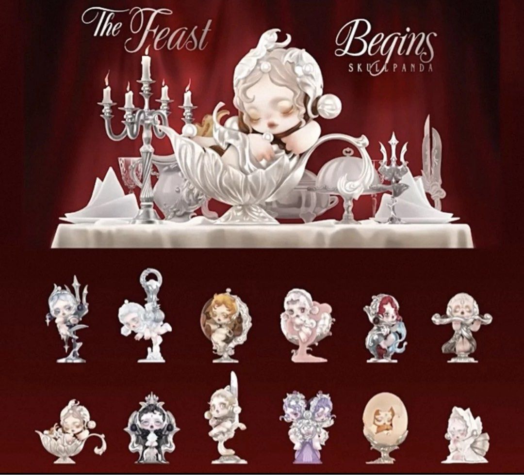 [New Sealed Box of 12] Full Set Box - POPMART SKULLPANDA The Feast Begins - 100% unopened ...