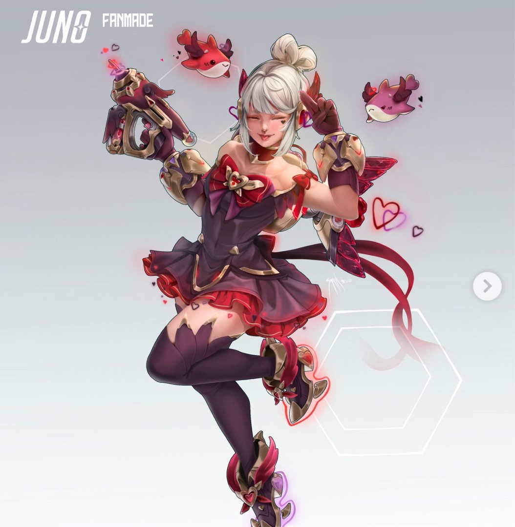 Overwatch Dokiwatch Juno Cosplay full set, Hobbies & Toys, Memorabilia ...