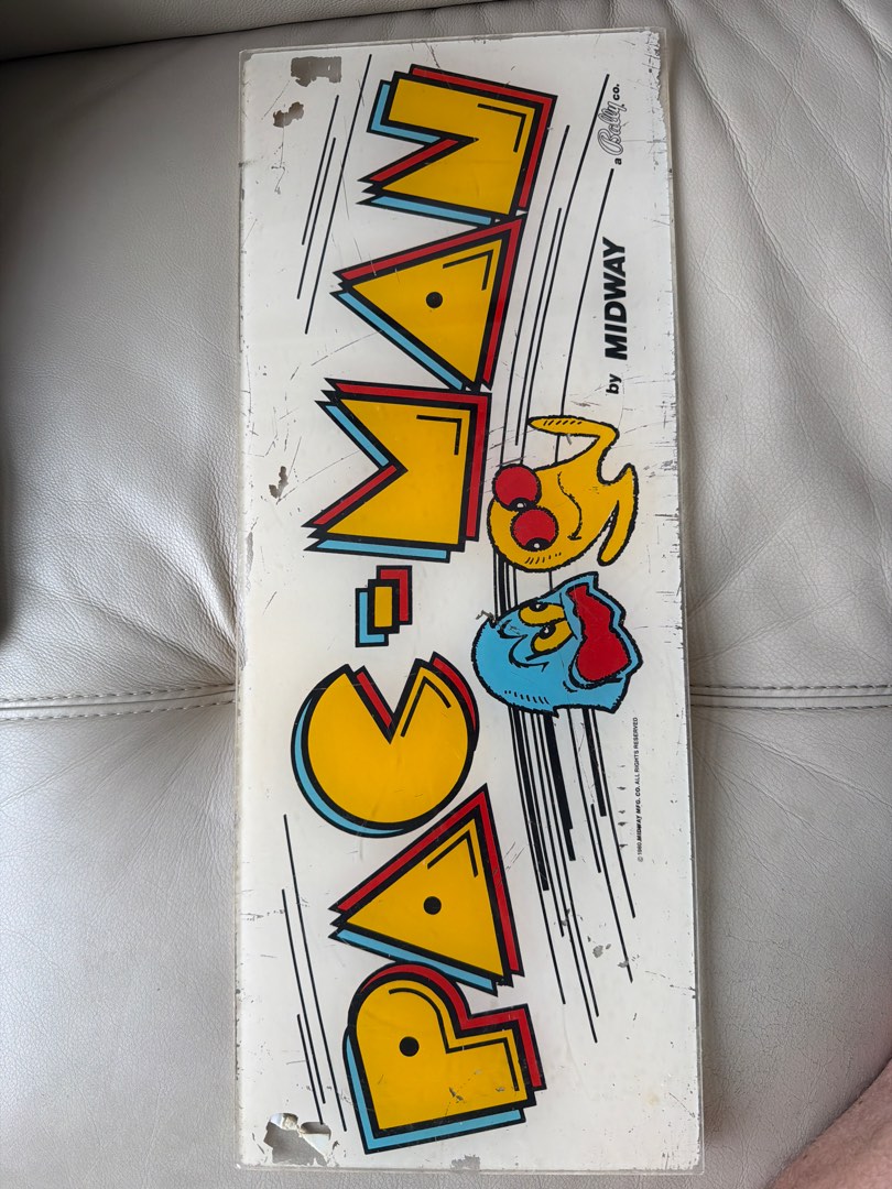 Pac-Man Arcade Marquee by Midway, Hobbies & Toys, Toys & Games on Carousell