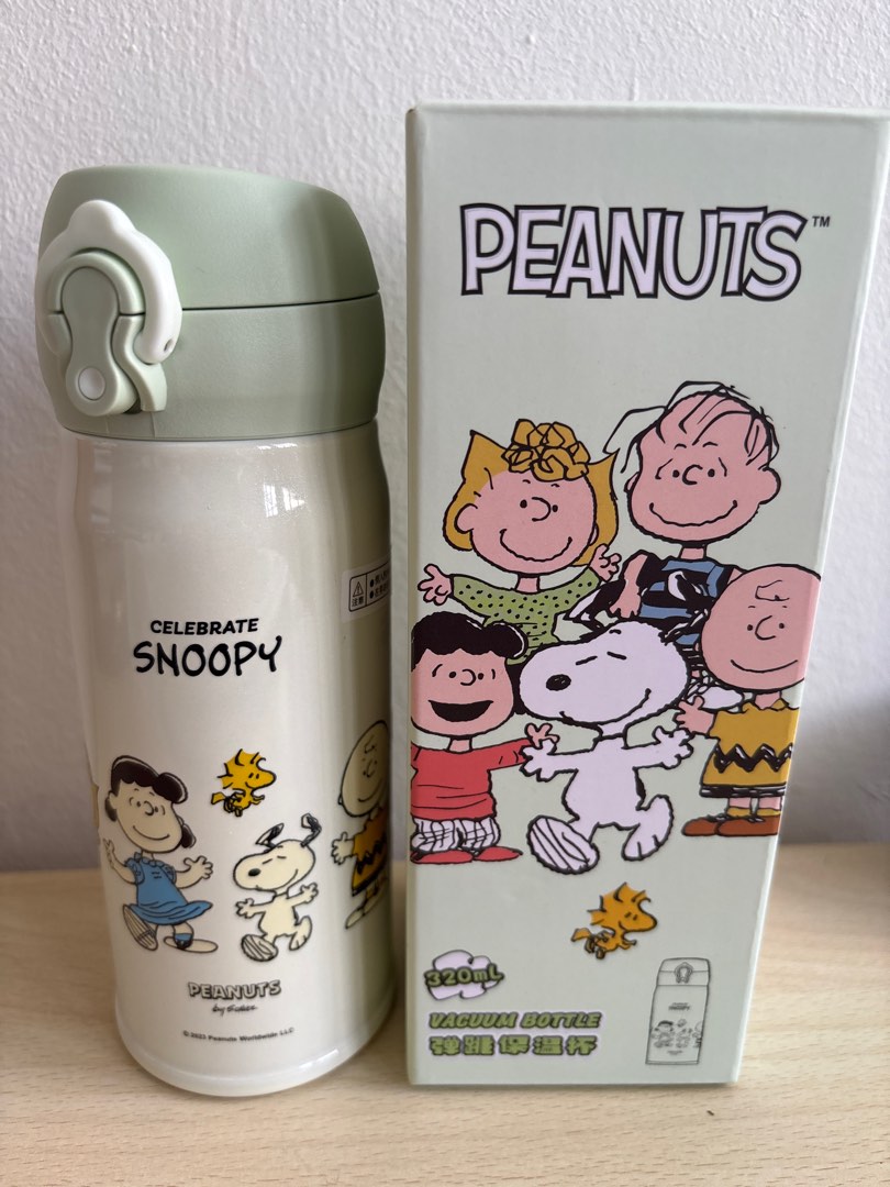 Peanuts Snoopy Vacuum Bottle 320ml, Furniture & Home Living ...