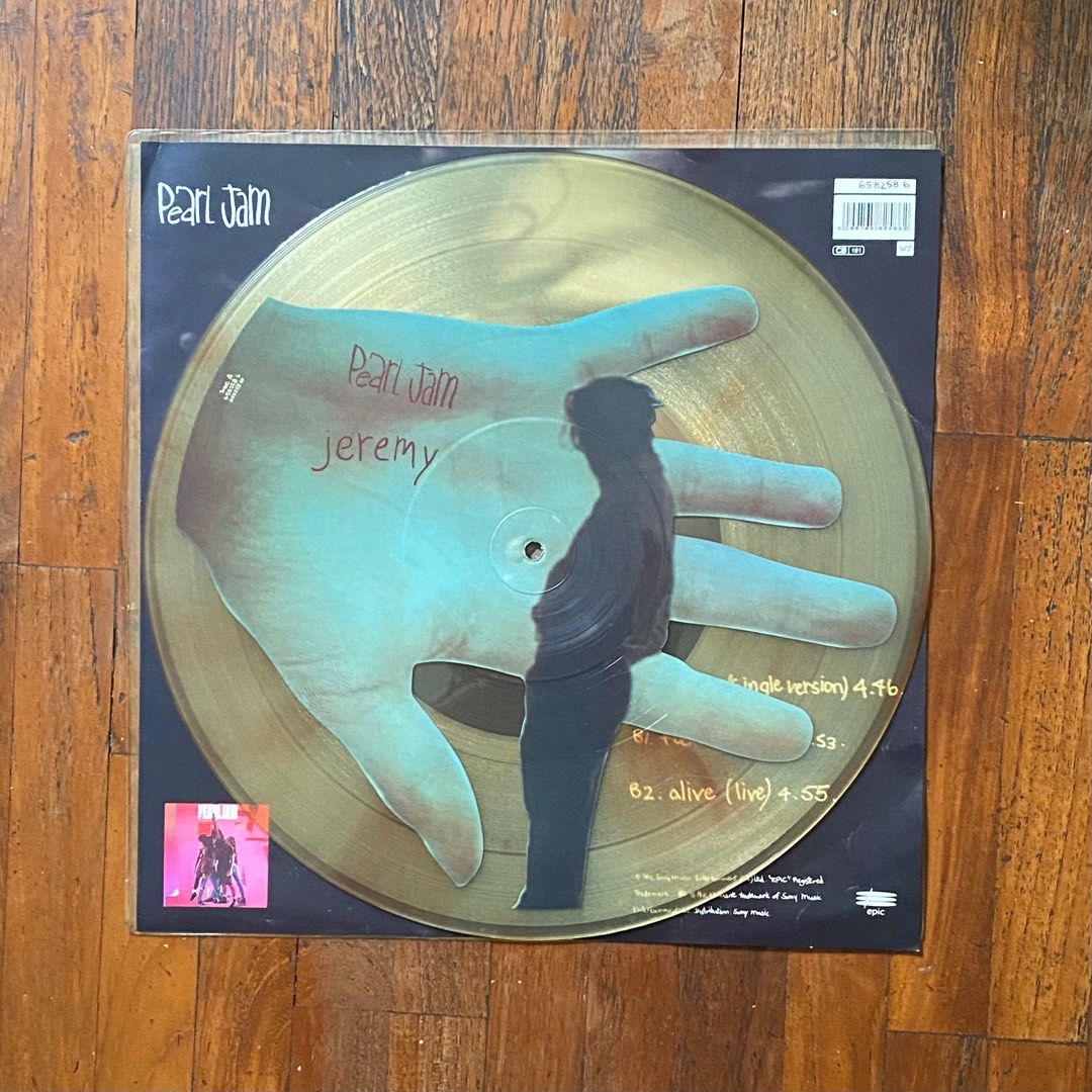 Pearl Jam: Jeremy. (12" Picture Disc, Single, 1992). Epic., Hobbies ...
