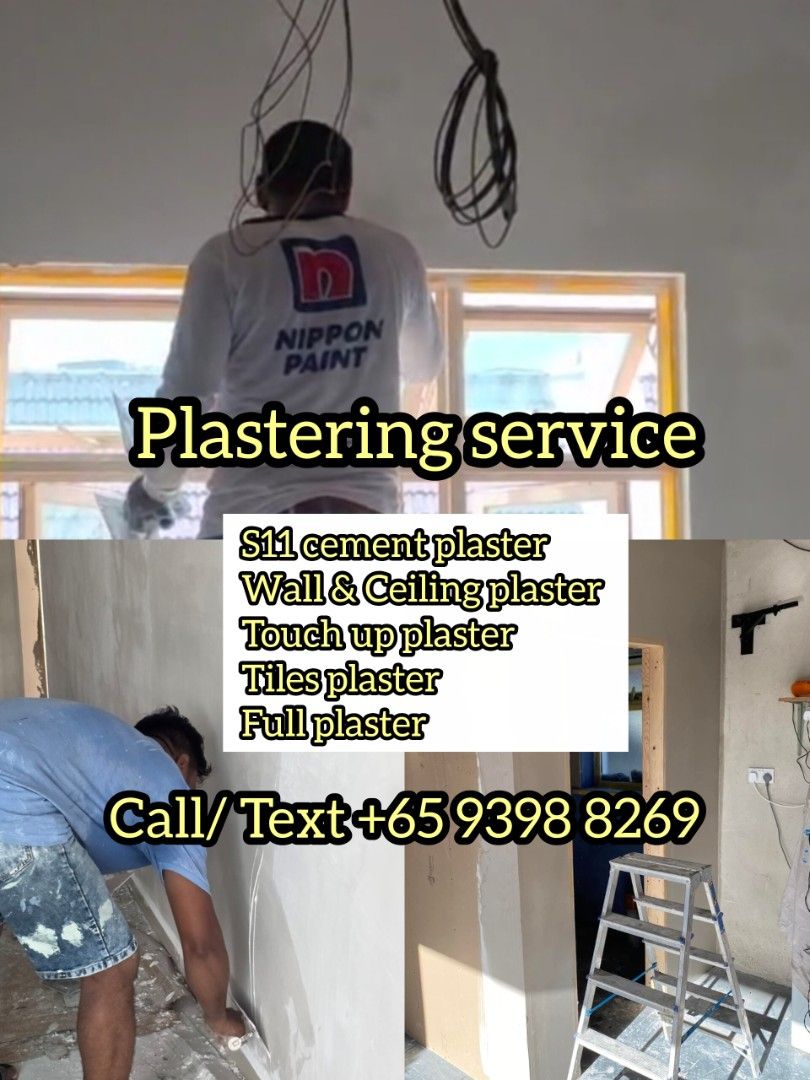 Plastering service / all types of house plaster / S11 cement/ Bedroom ...