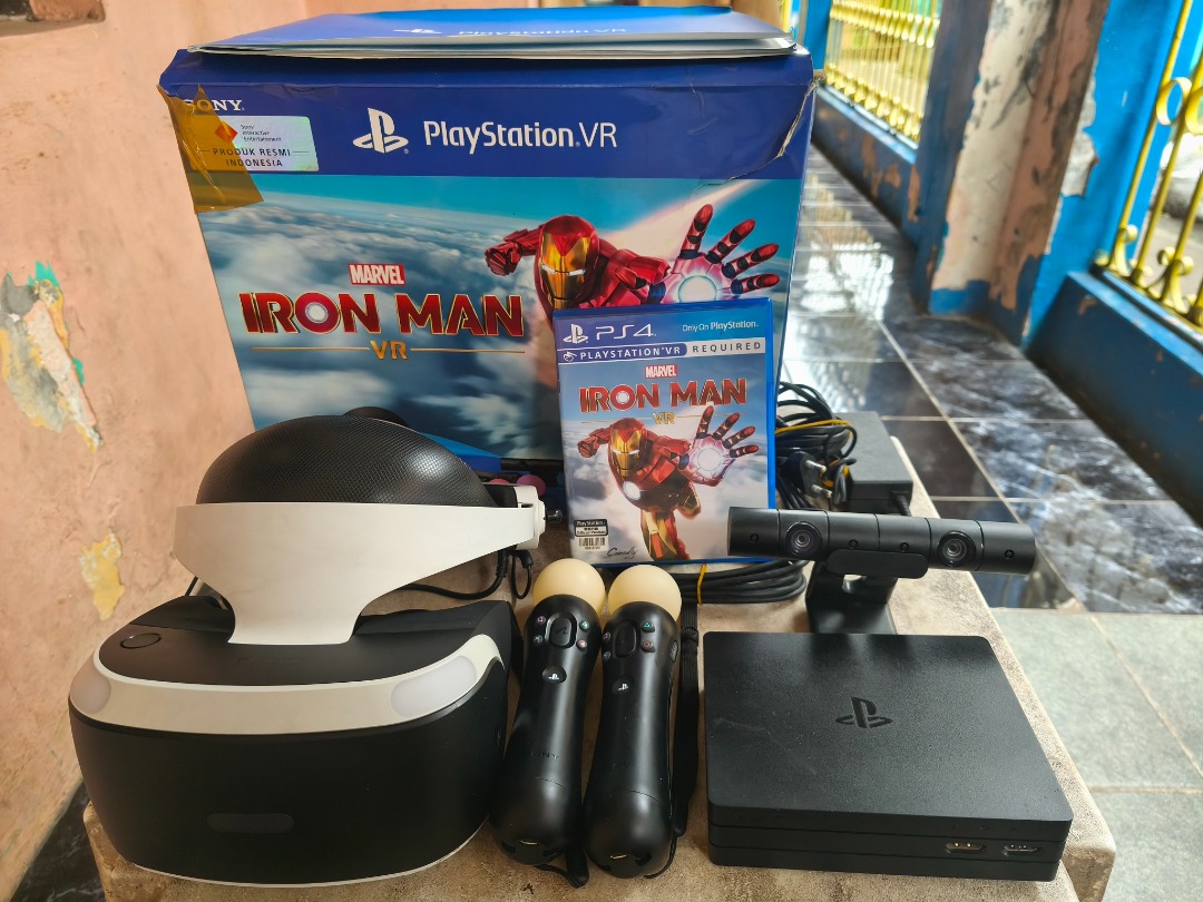 PlayStation PS VR Gen 2 CUH-ZVR2 Fullset Plus Camera and 2 PS Move ...
