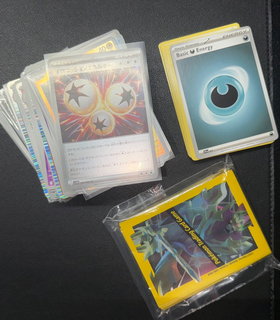 pokemon jap black bolt white flare janks (includes sleeves and energy ...