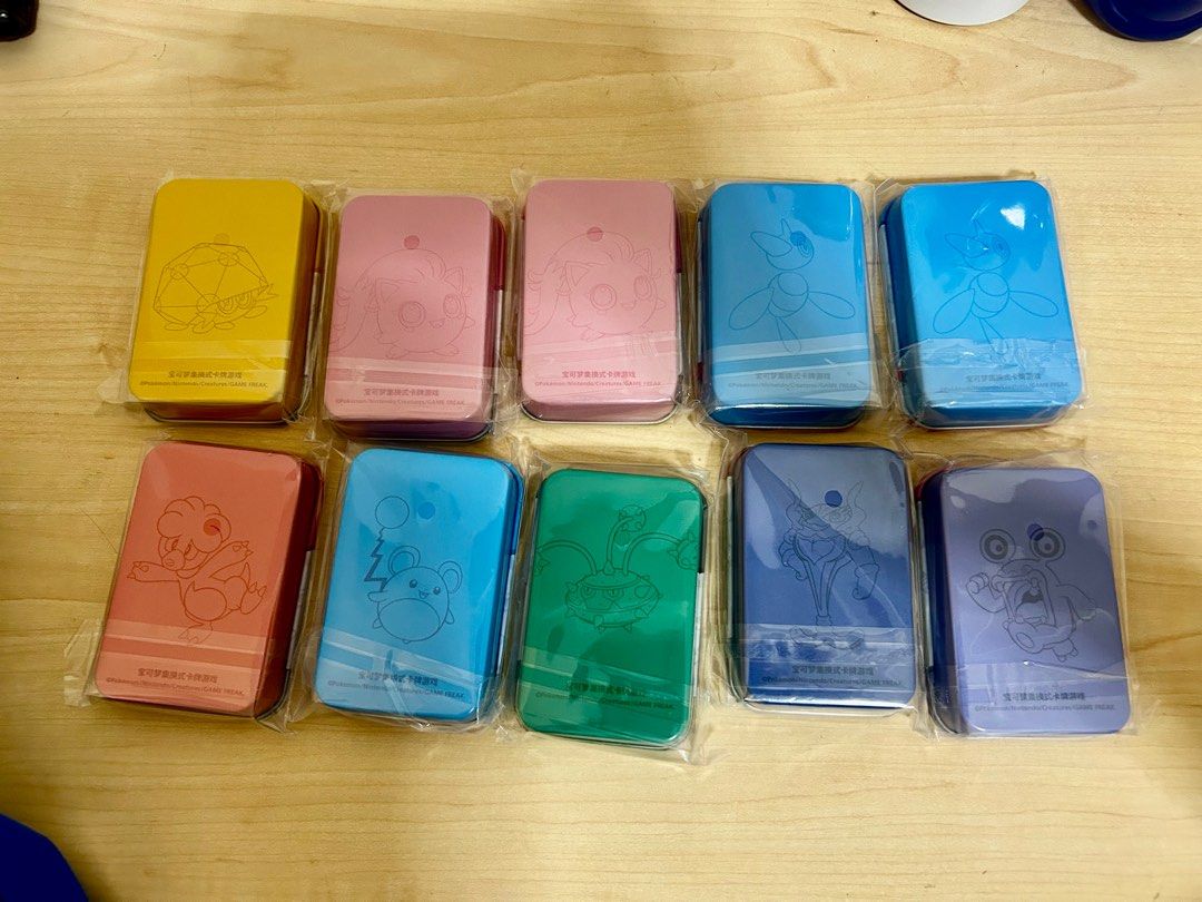 (Free) Pokemon Tin Box from Chinese 151 Gift Box Set, Hobbies & Toys ...