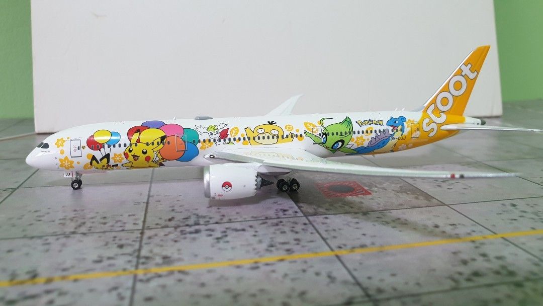 Scoot Boeing 787-9 Pokemon Airplane Model, Hobbies & Toys, Toys & Games ...