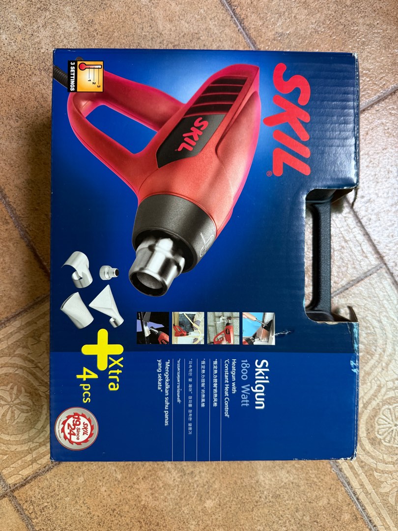 SKIL Heat Gun 1800W with Accessories, Furniture & Home Living, Home ...
