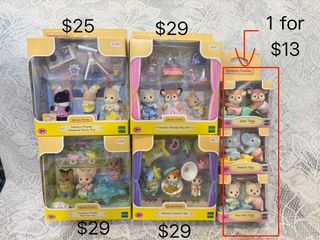 Sylvanian Families Cutie Collectibles Seaside Friends, Hobbies & Toys ...