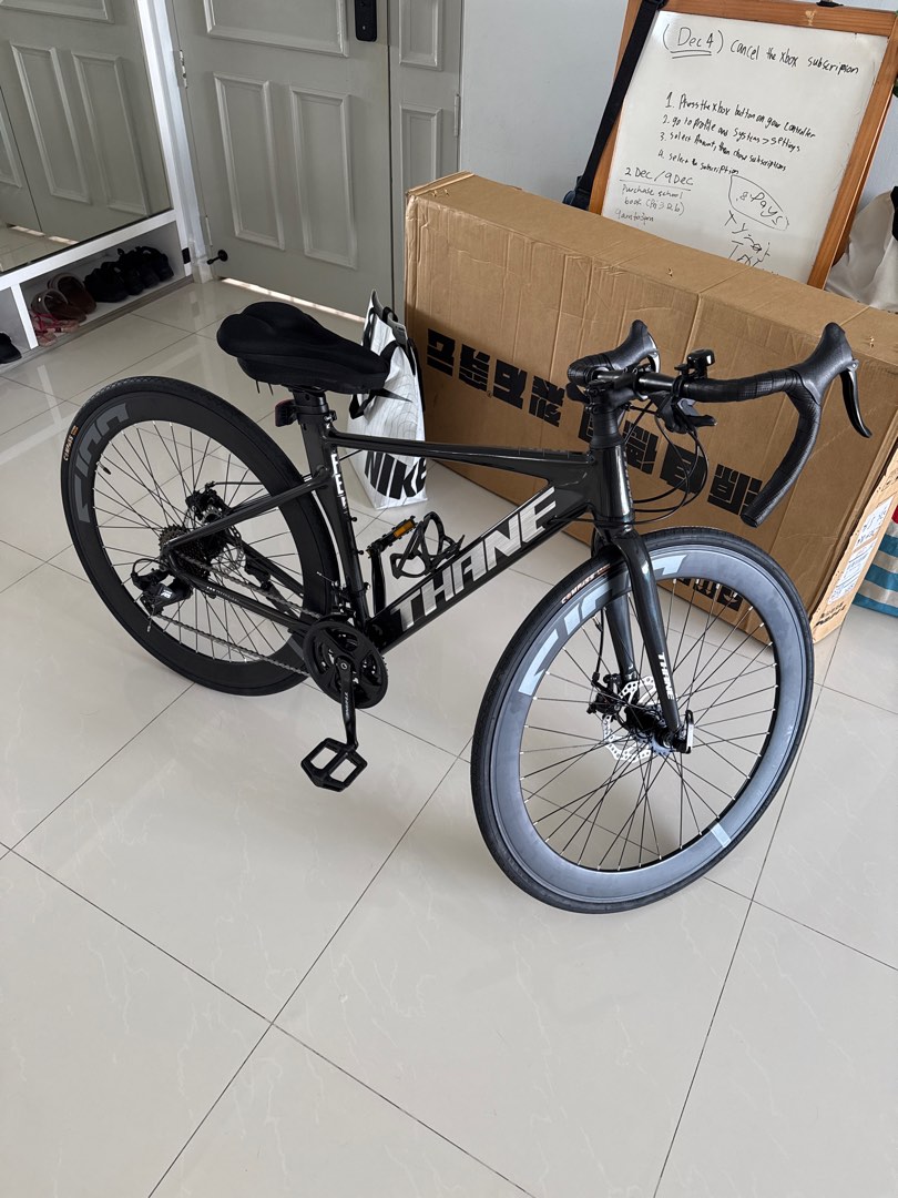 Thane Road Bike bicycle - Black, Sports Equipment, Bicycles & Parts ...