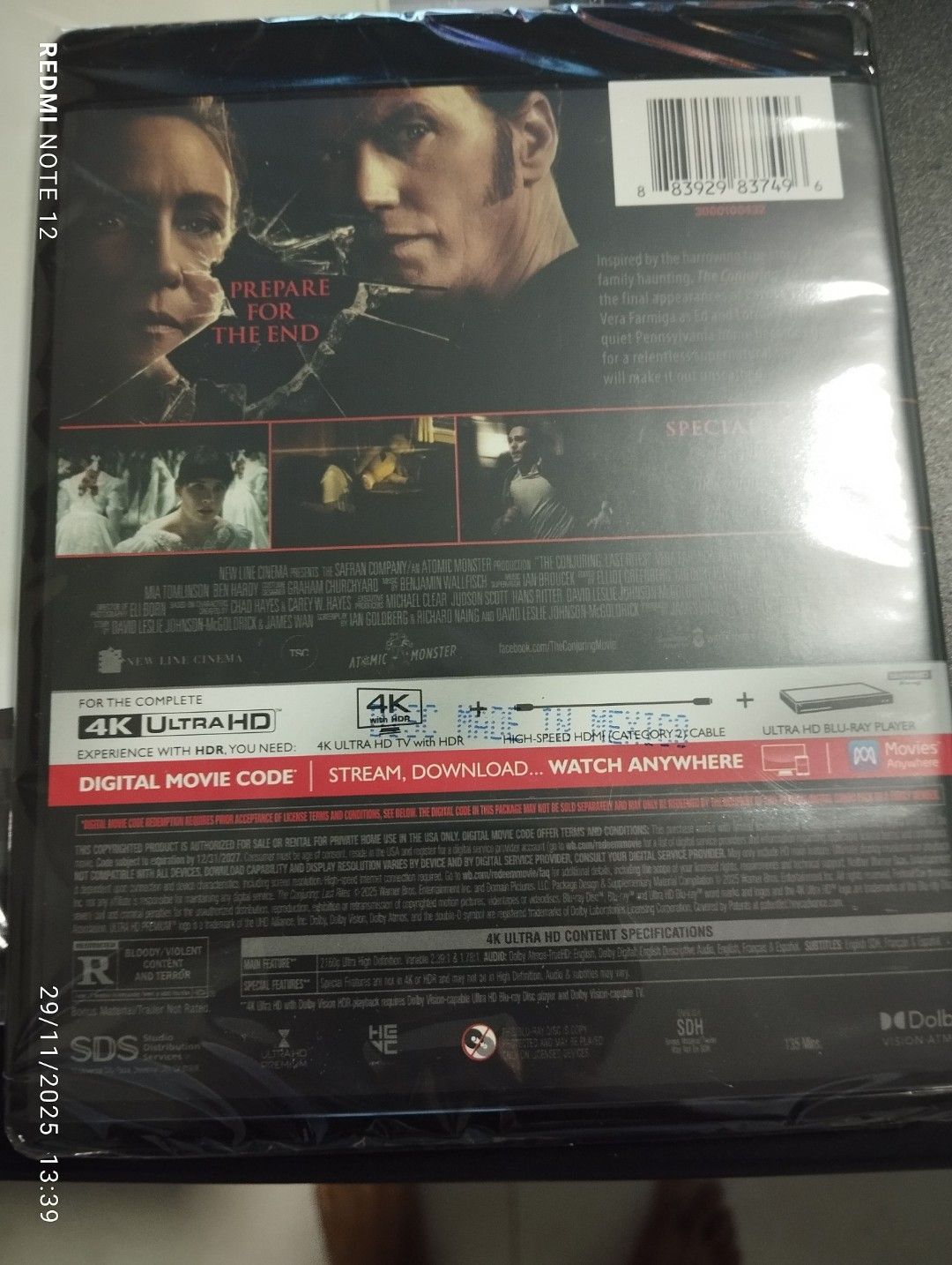 The Conjuring 4: Last Rites 4K Ultra HD, Hobbies & Toys, Music & Media ...