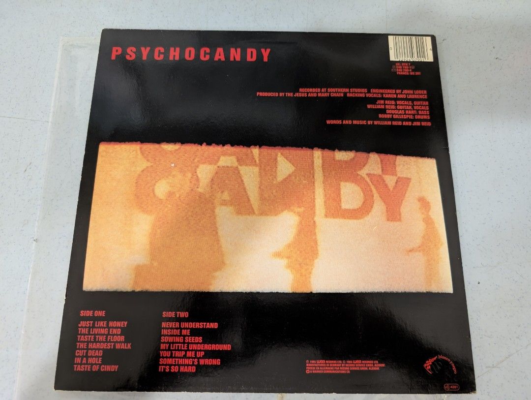 The Jesus and Mary Chain - Psychocandy Vinyl Record 1st press rare ...