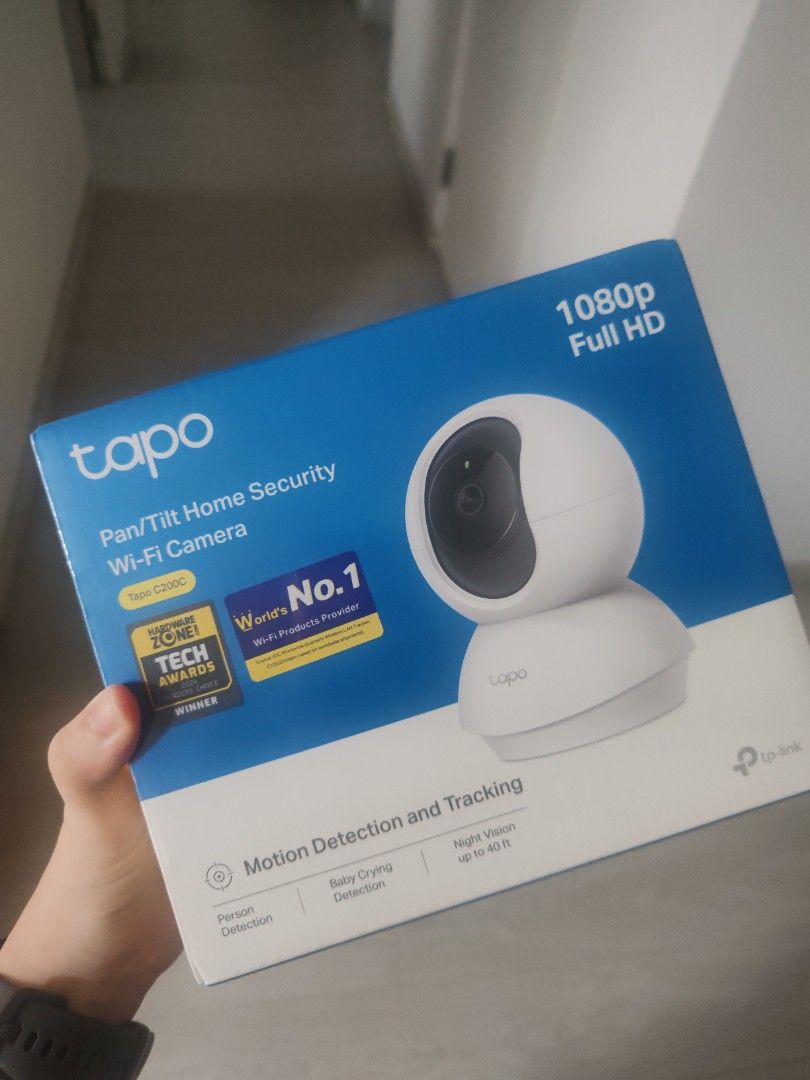 TP-Link Tapo C200C Pan/Tilt Home Security Wi-Fi Camera, Furniture ...