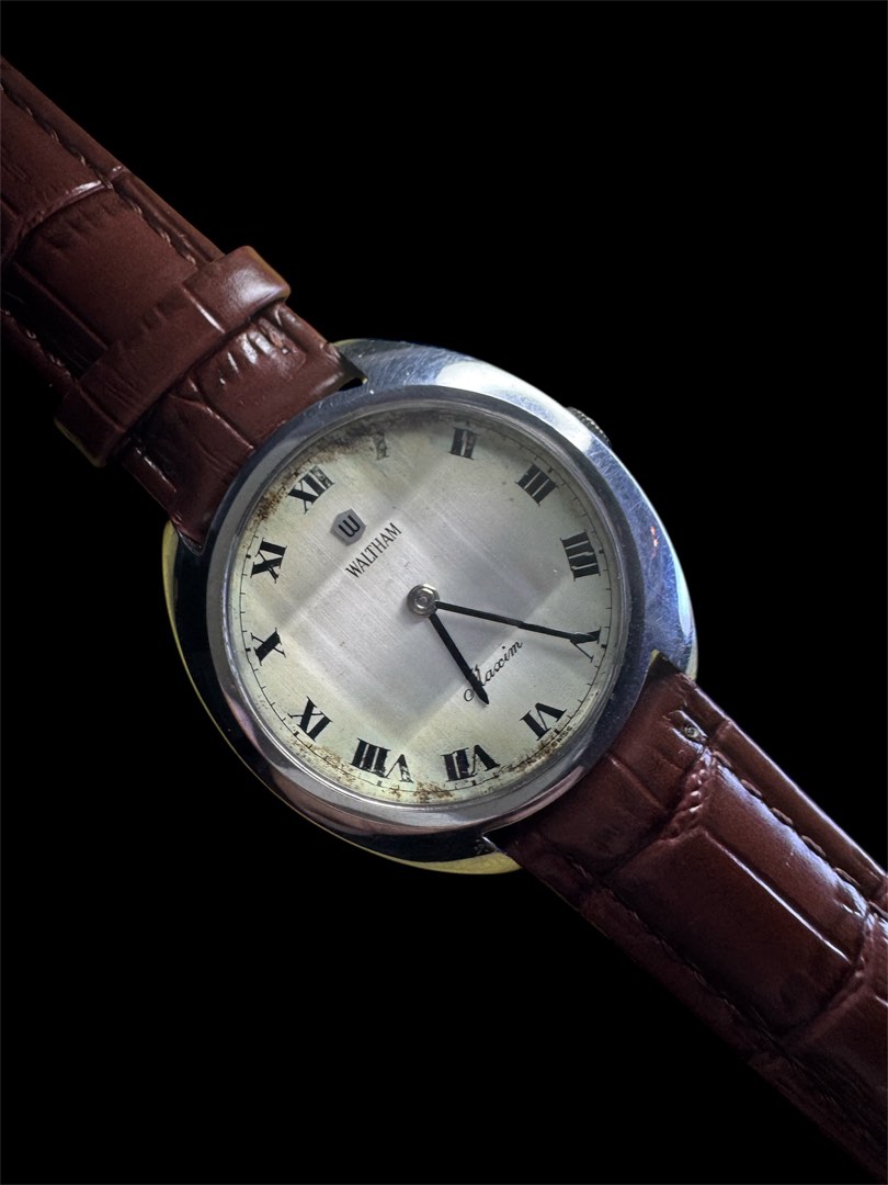 Vintage Swiss Waltham Maxim Mechanical Watch, Men's Fashion, Watches ...