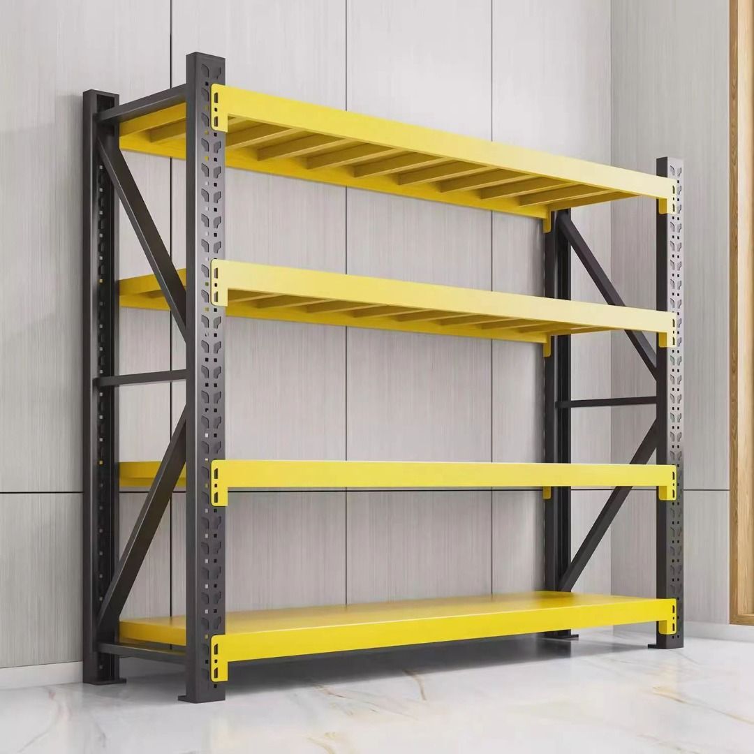 Warehouse Aisle-Style Shelves - Heavy-Duty 120-300kg Load, High-Tier ...