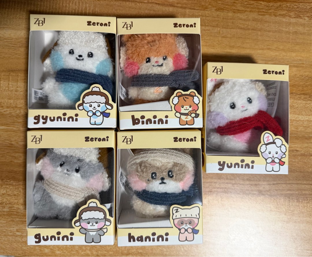 Zeroni winter plush hanini yunini gunini binini gyunini zb1 Zerobaseone ...