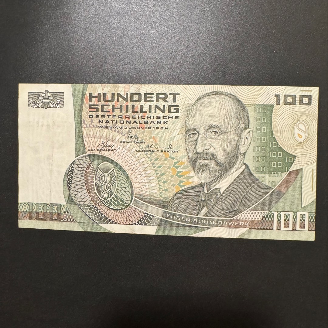100 Austrian Schilling banknote, Hobbies & Toys, Memorabilia ...