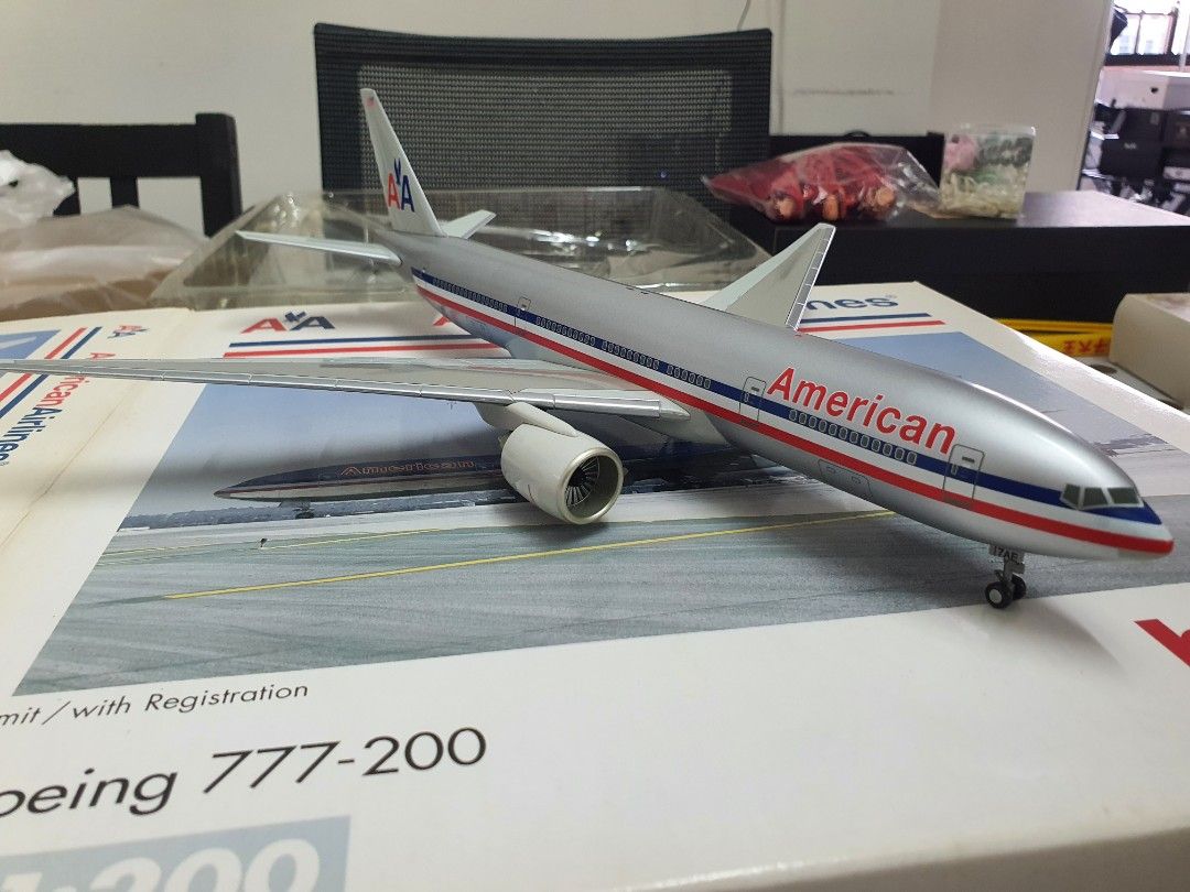 1/200 American Airlines 777-200 Model, Hobbies & Toys, Toys & Games on ...