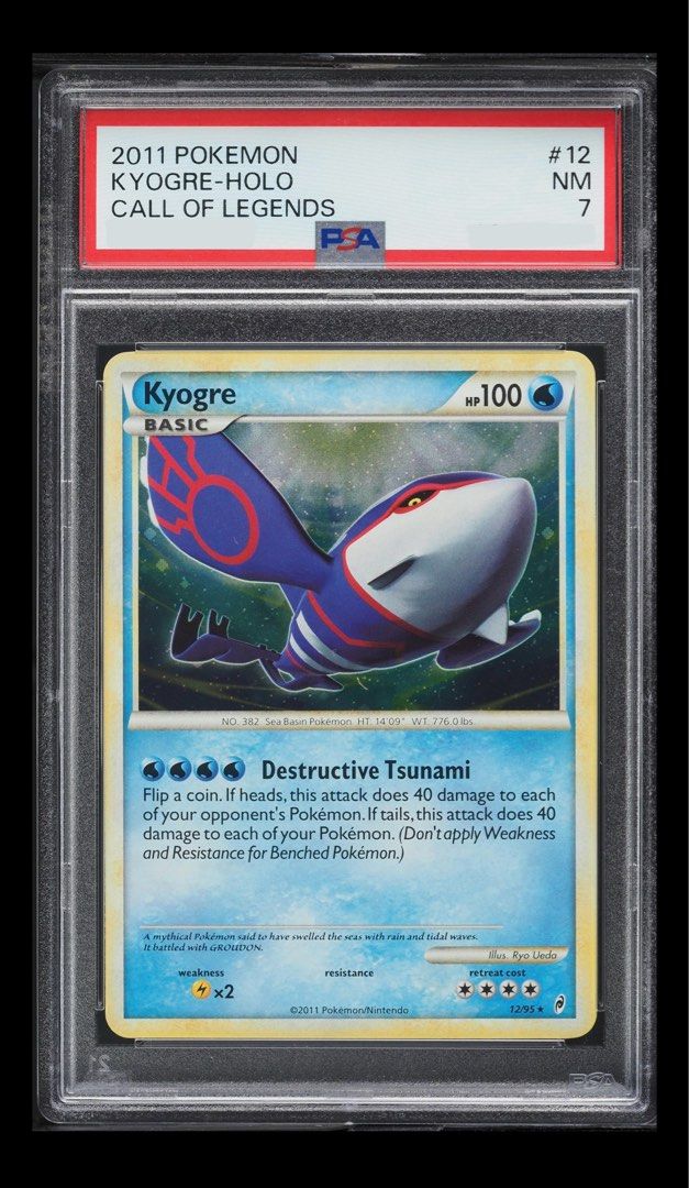 2011 Pokemon Kyogre Holo Call of Legends PSA 7, Hobbies & Toys, Toys ...