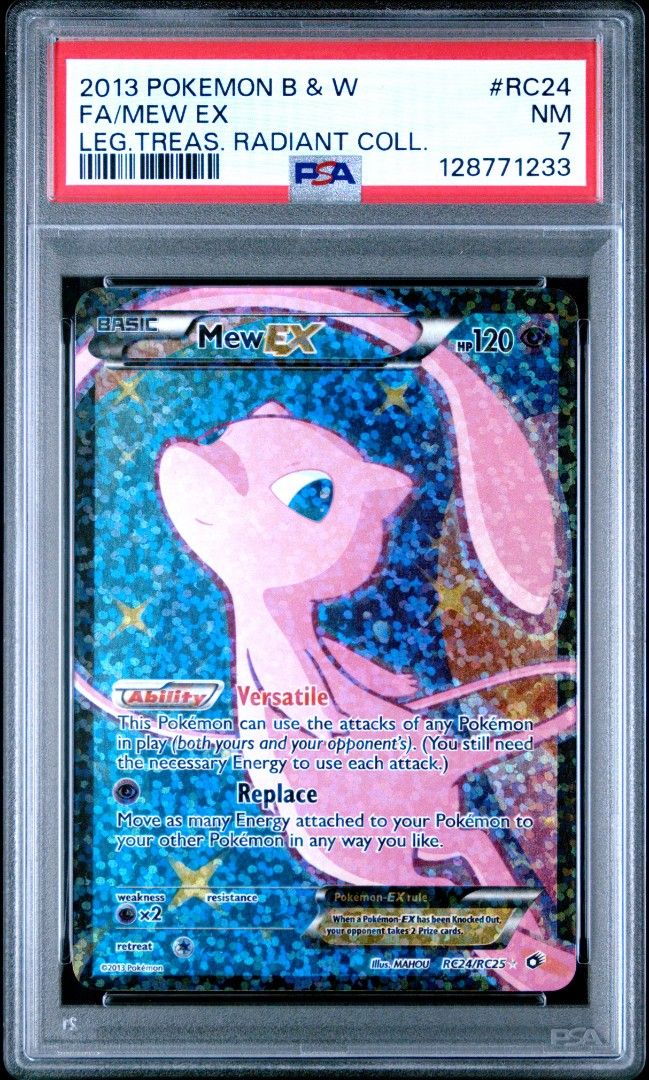 2013 Pokemon B&W Mew EX FA RC24 PSA 7, Hobbies & Toys, Toys & Games on ...