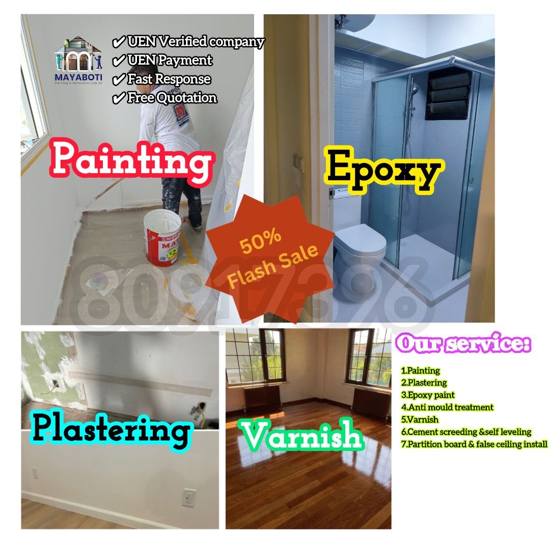 Emergency paint service,50% Discount,Full house paint, partial house ...