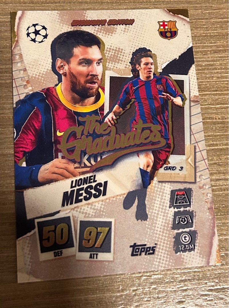 美斯 2025/2026 Topps The Graduates Lionel Messi Match Attax, 興趣及遊戲, 收藏品及 ...