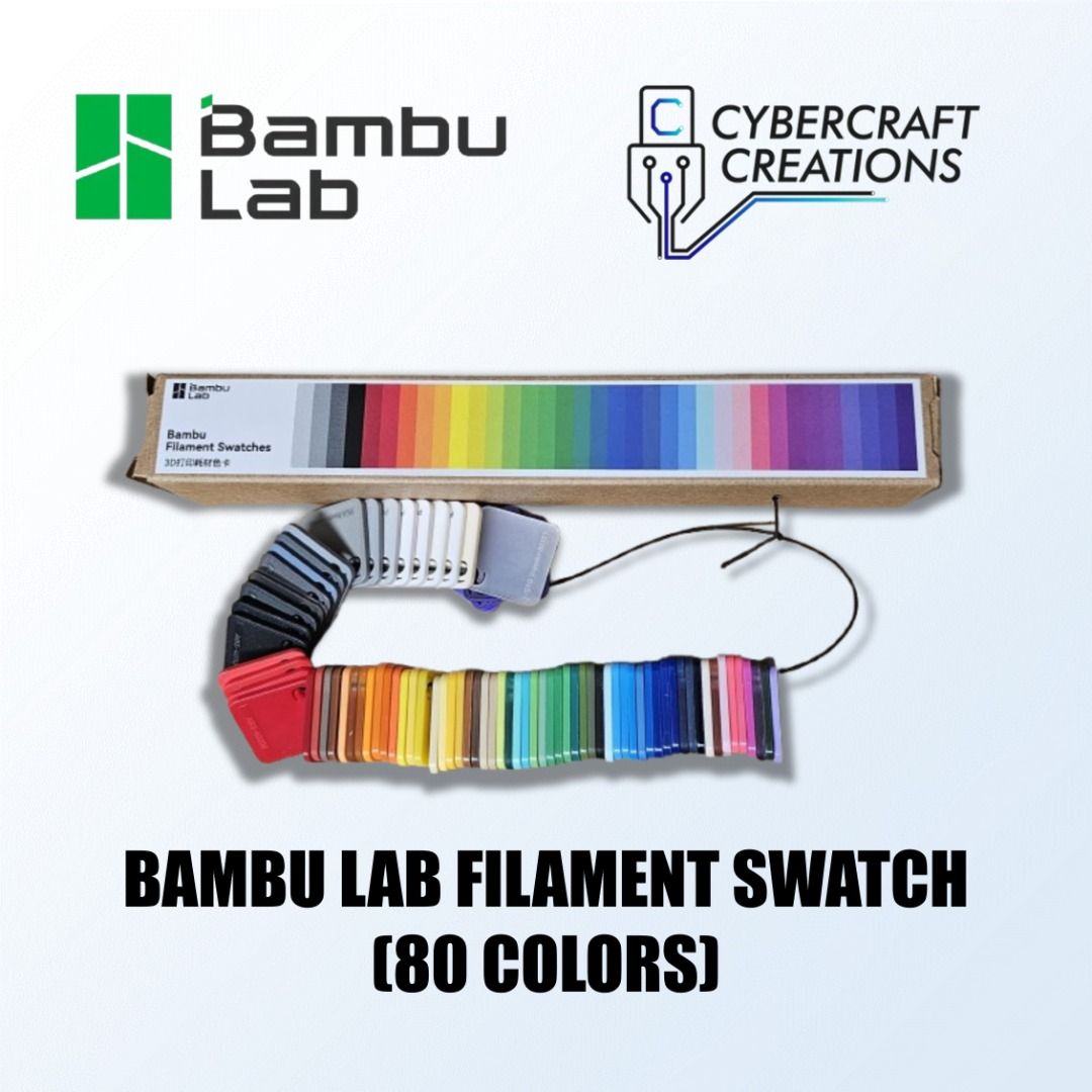 Bambu Lab Filament Swatches Box (80 Colors) BambuLab 3D Printing ...