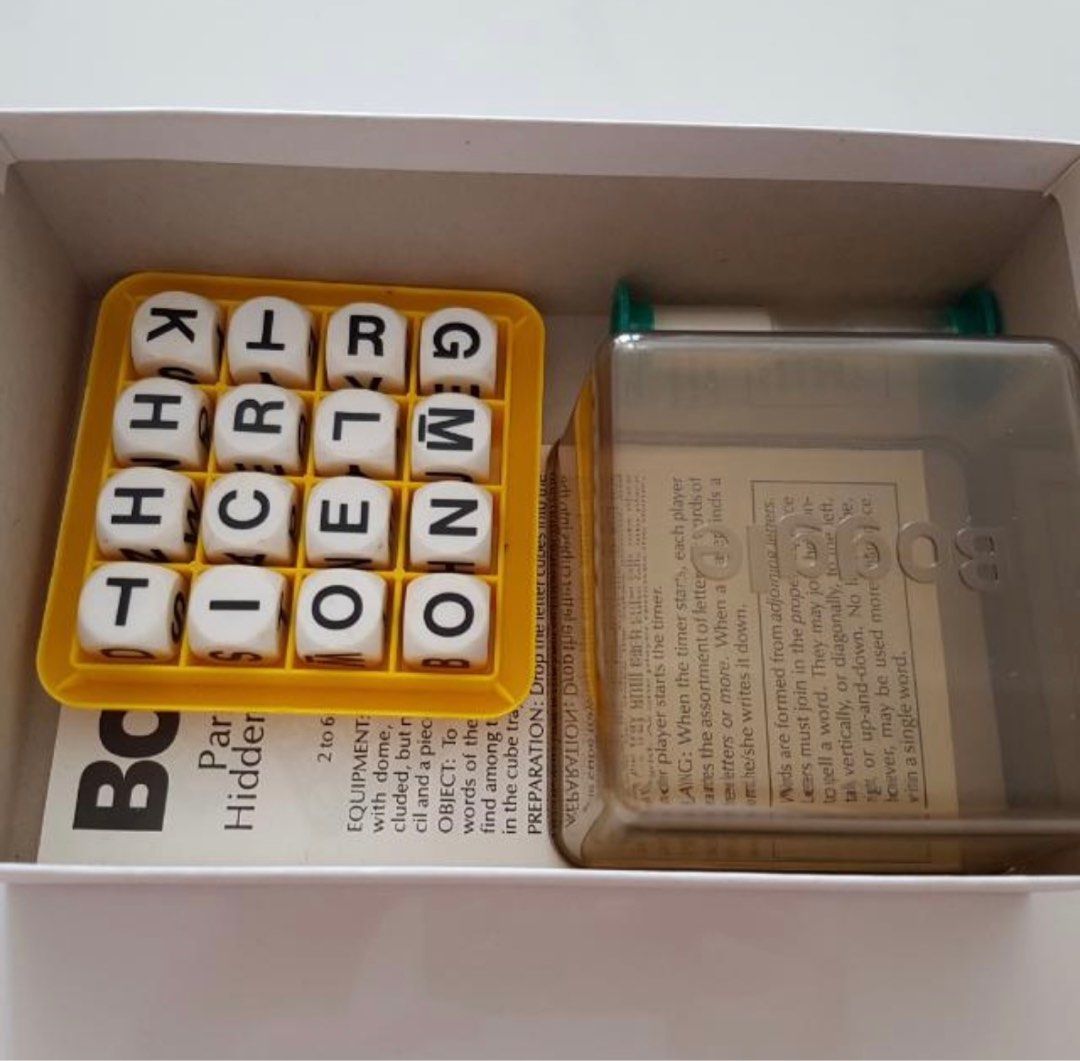 Boggle Word Game by Parker Brothers, Hobbies & Toys, Toys & Games on ...