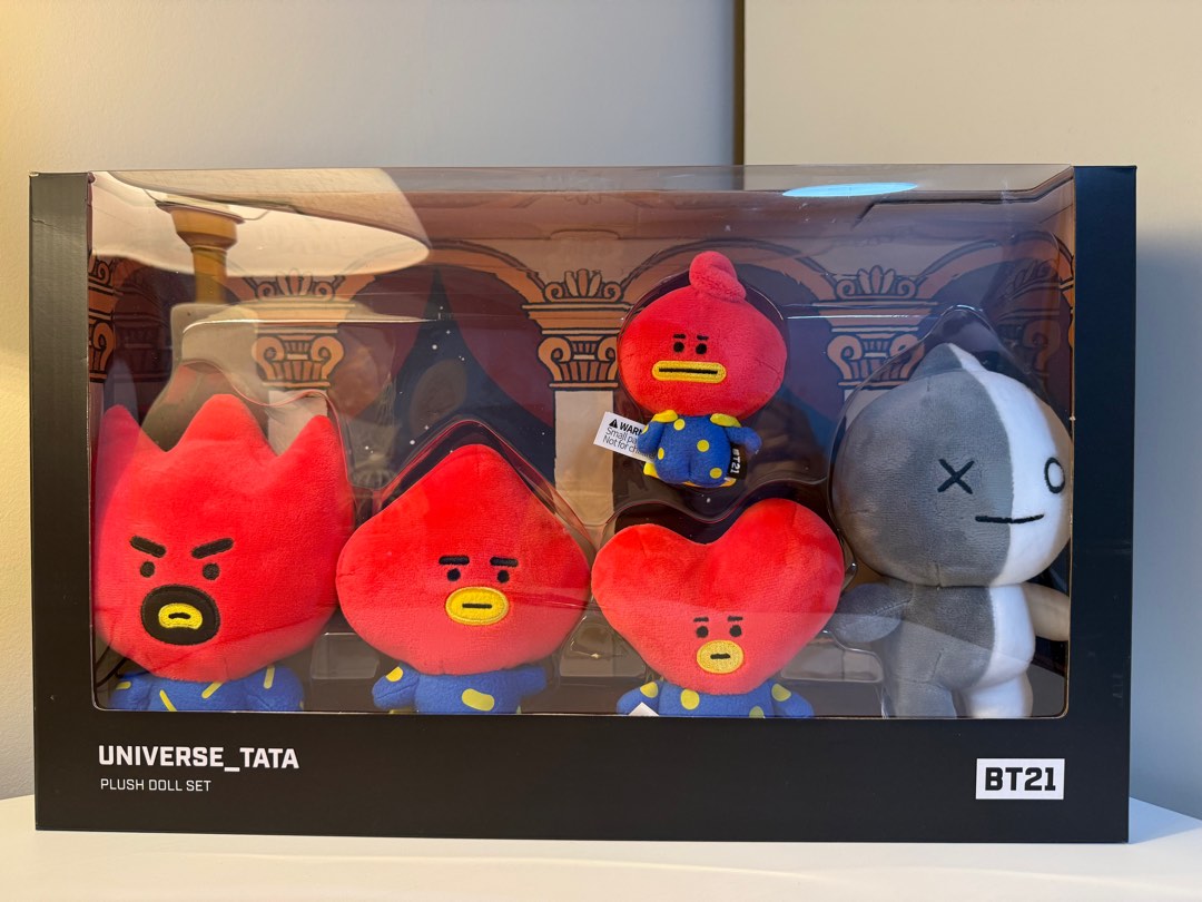 BT21 Universe Tata Plush Doll Set, Hobbies & Toys, Collectibles ...