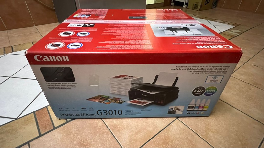 Canon PIXMA G3010 Ink Efficient Printer, Computers & Tech, Printers ...