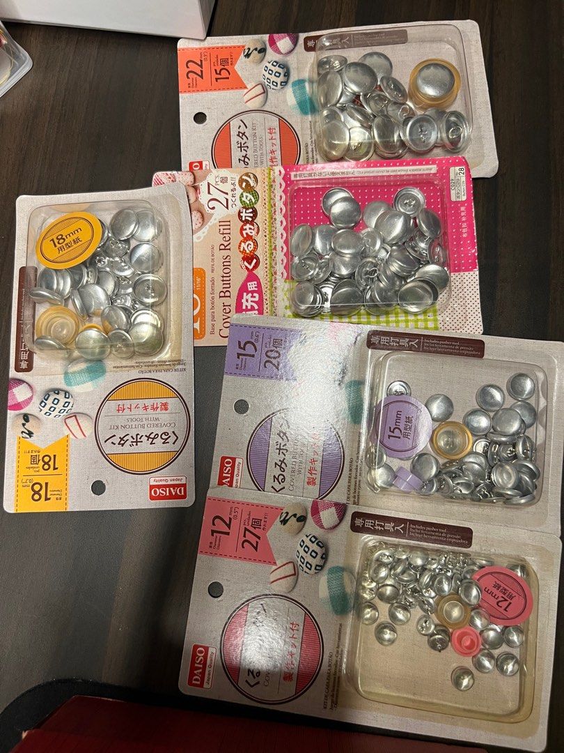 Covered Button kit with tools, Everything Else on Carousell