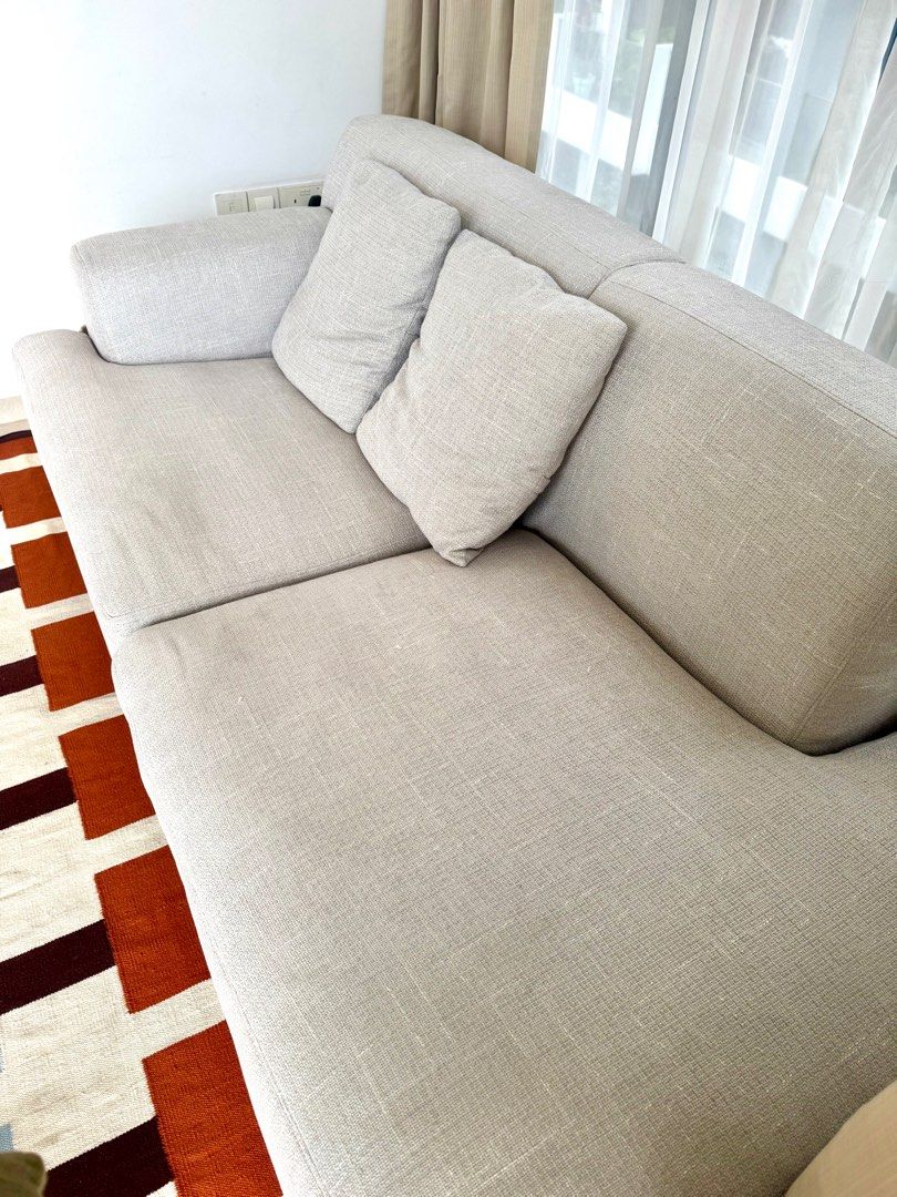 Cozylant Crystal 3-Seater Single Arm Sofa, Furniture & Home Living ...