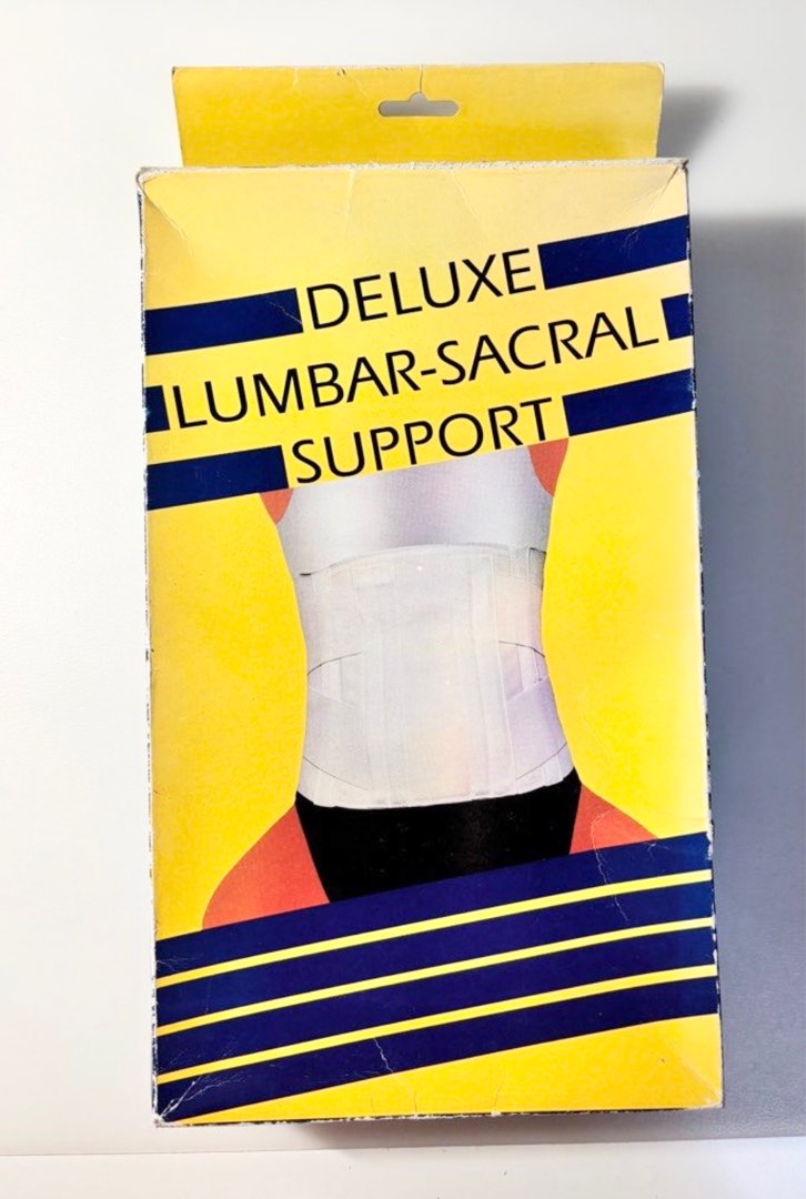 Deluxe Lumbar Sacral Support, Health & Nutrition, Braces, Support ...