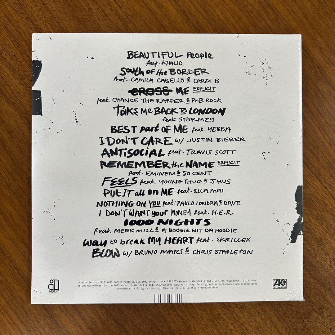 Ed Sheeran - No.6 Collaborations Project Vinyl, Hobbies & Toys, Music ...