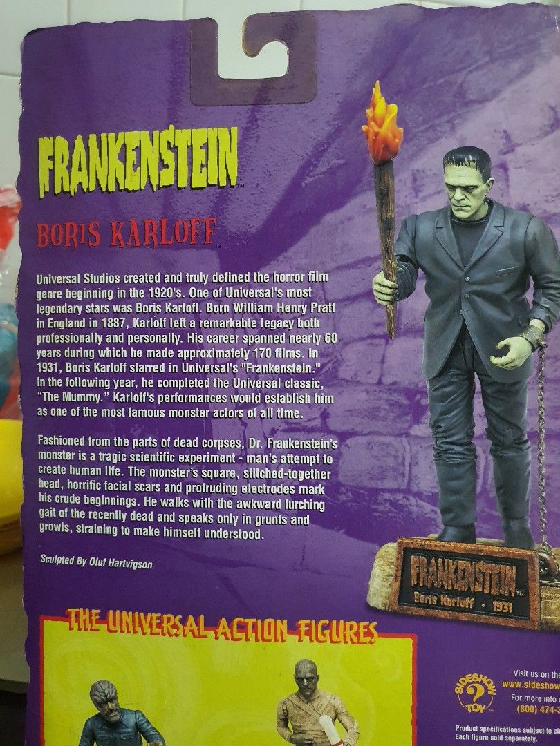 Frankenstein Monster Figure by Sideshow Toys, Hobbies & Toys, Toys ...