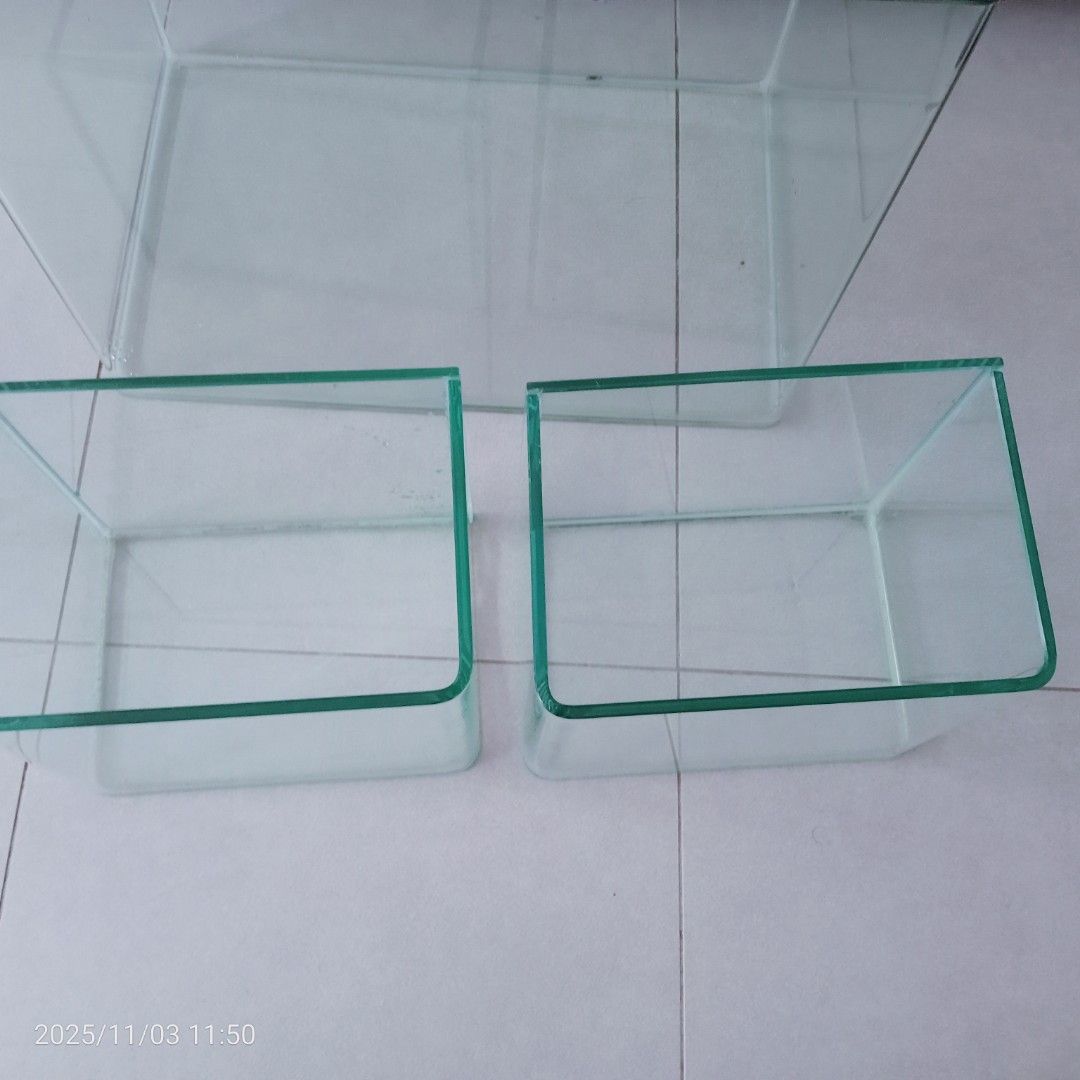 GEX Aquarium Tank and all glass tanks - Various Sizes 40cm, 35cm and 18cm long, Pet Supplies ...