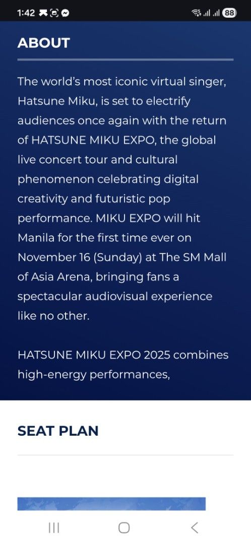 Hatsune Miku Expo 2025 Manila - Premium 3 Ticket, Tickets & Vouchers ...