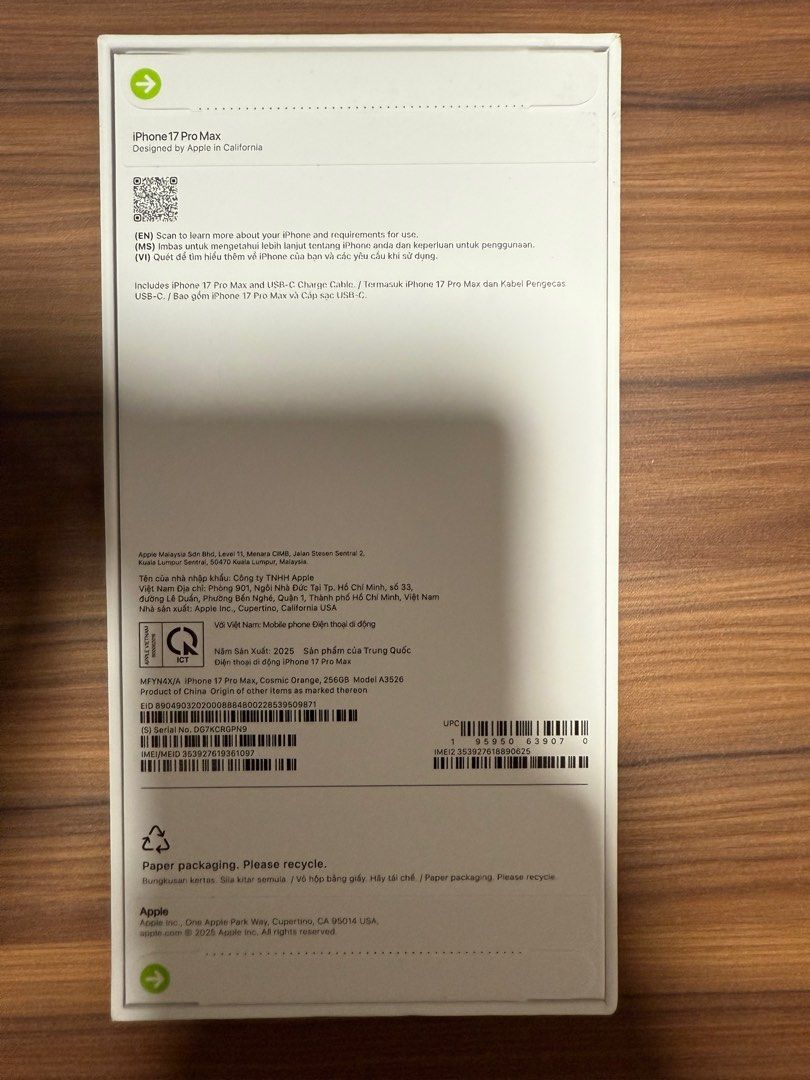 iPhone 17 Pro Max Orange 256GB, Mobile Phones & Gadgets, Mobile Phones ...