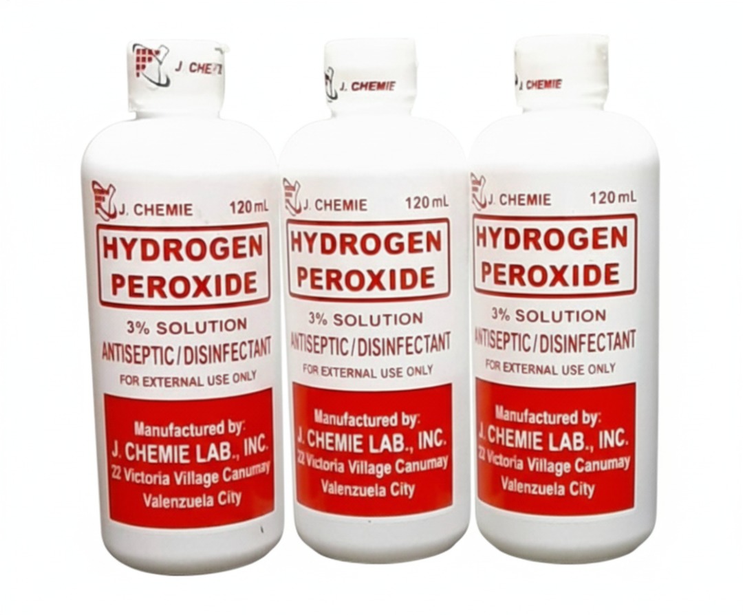 j.chemie HYDROGEN PEROXIDE 3% 120ML, Health & Nutrition, Medical ...