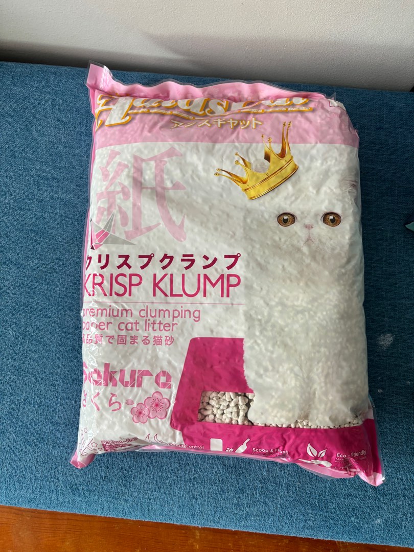 Krisp Klump Premium Clumping Paper Cat Litter, Pet Supplies, Homes ...