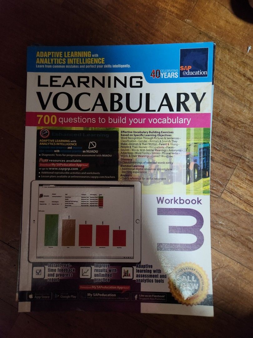 Learning Vocabulary Workbook 3, Hobbies & Toys, Books & Magazines ...