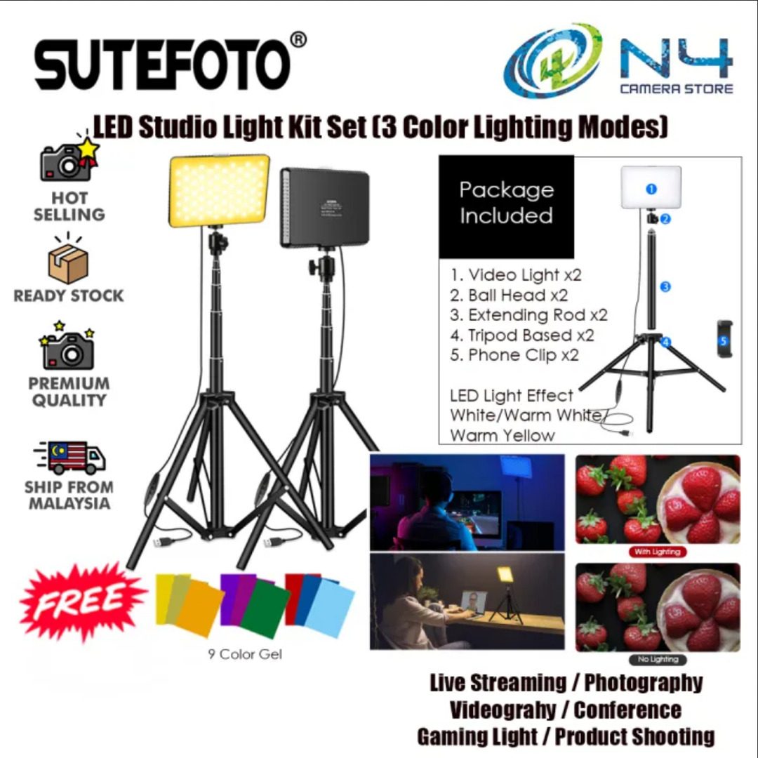 LED Panel with Stand, Photography, Photography Accessories, Lighting ...