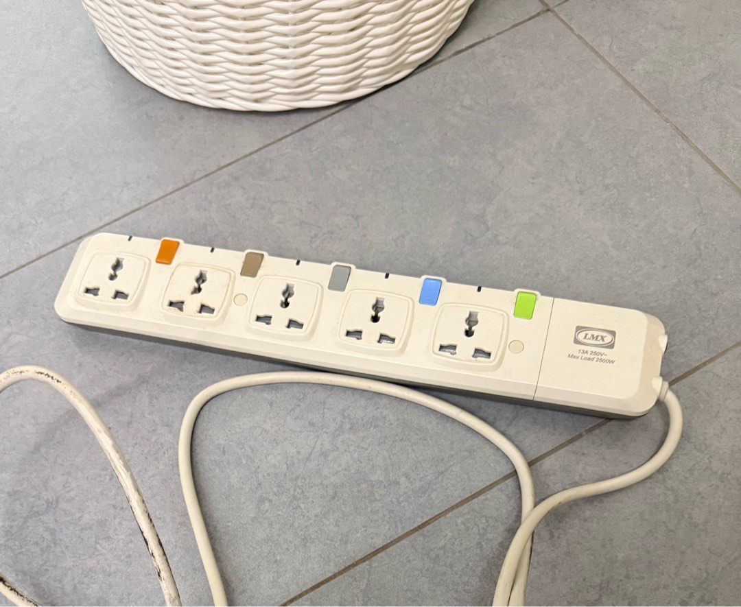 LMX 2 meter Sirim Trailing Socket Heavy Duty Extension Plug Universal ...