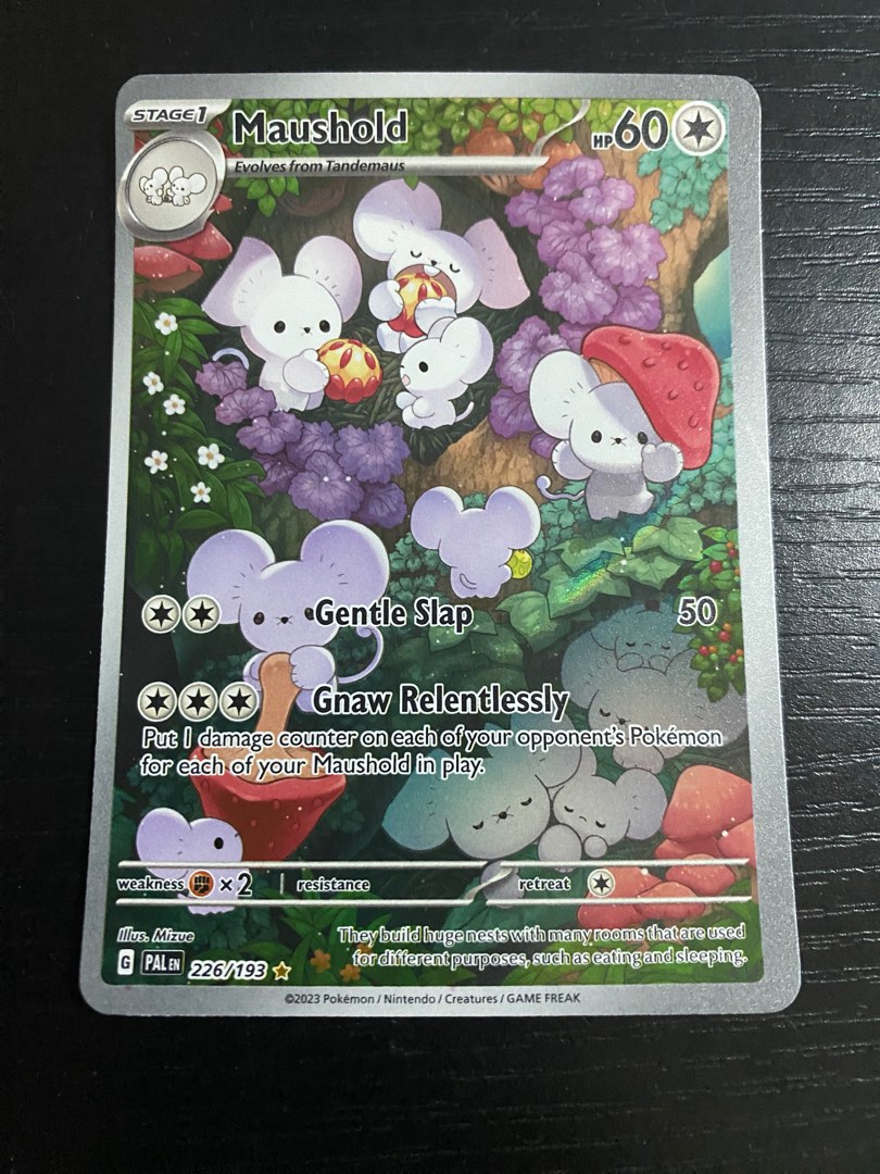Maushold IR Illustration Rare Pokemon Paldea Evolved TCG Card, Hobbies ...