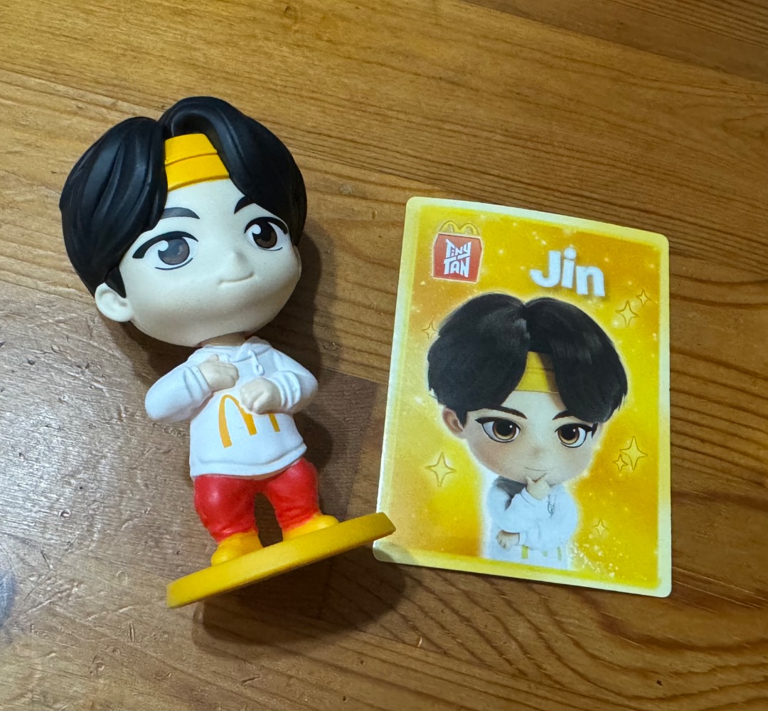 McD TinyTAN BTS * Jin * Happy Meal toy *Encore edition*, Hobbies & Toys ...