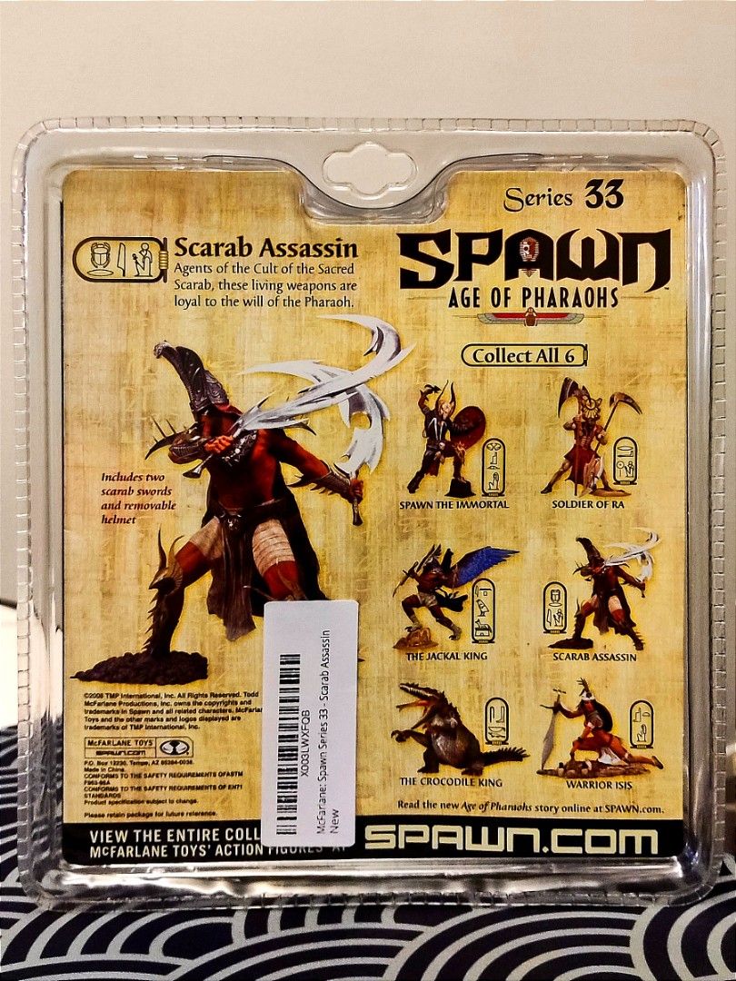 McFarlane Spawn Series 33 Age of Pharaohs Scarab Assassin (Vintage 2008), Hobbies & Toys, Toys ...