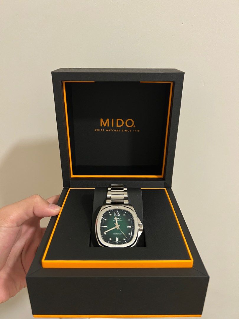 Mido Multifort Big TV Green Automatic Watch, Luxury, Watches on Carousell