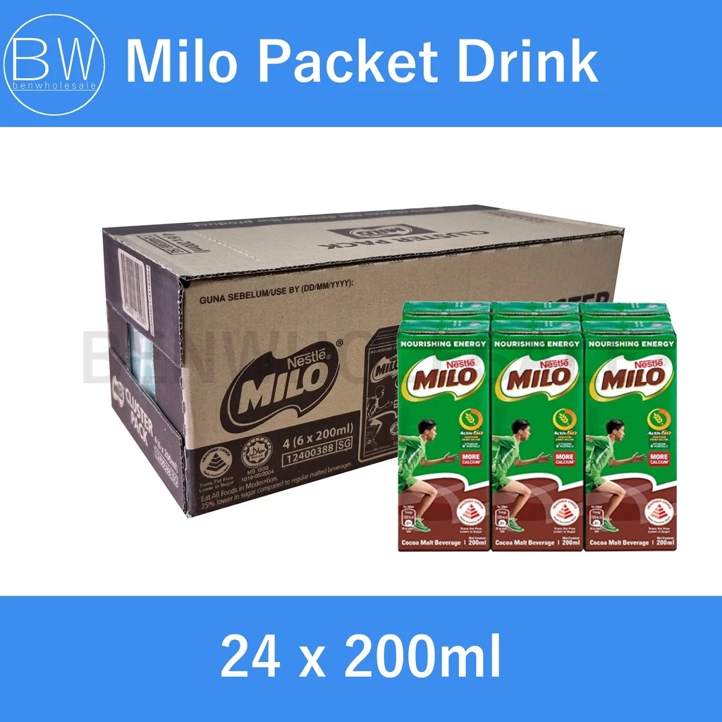 Milo Chocolate Malt Packet Drink, Food & Drinks, Beverages on Carousell