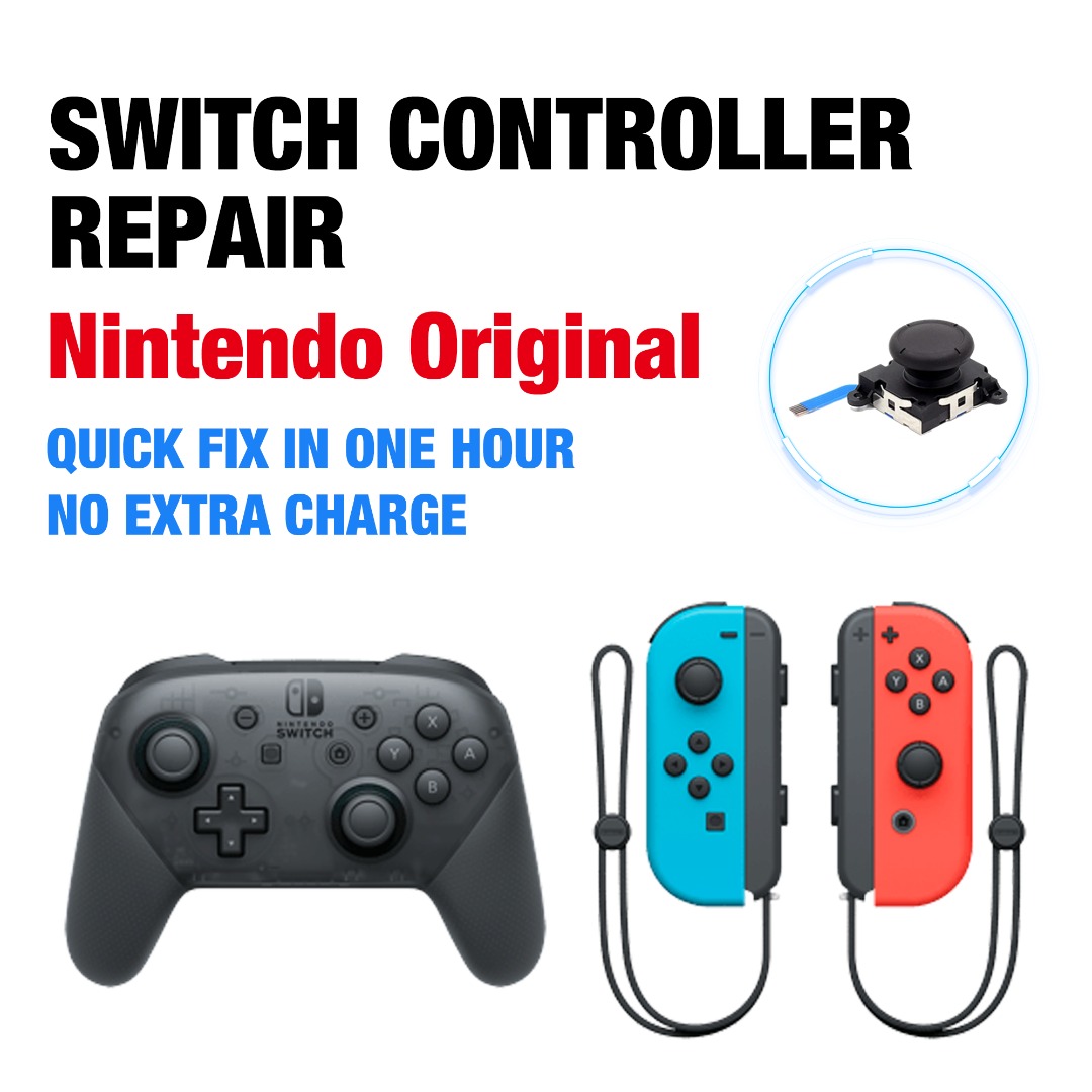 Nintendo Switch Pro Controller Joycon Repair, Video Gaming, Gaming ...